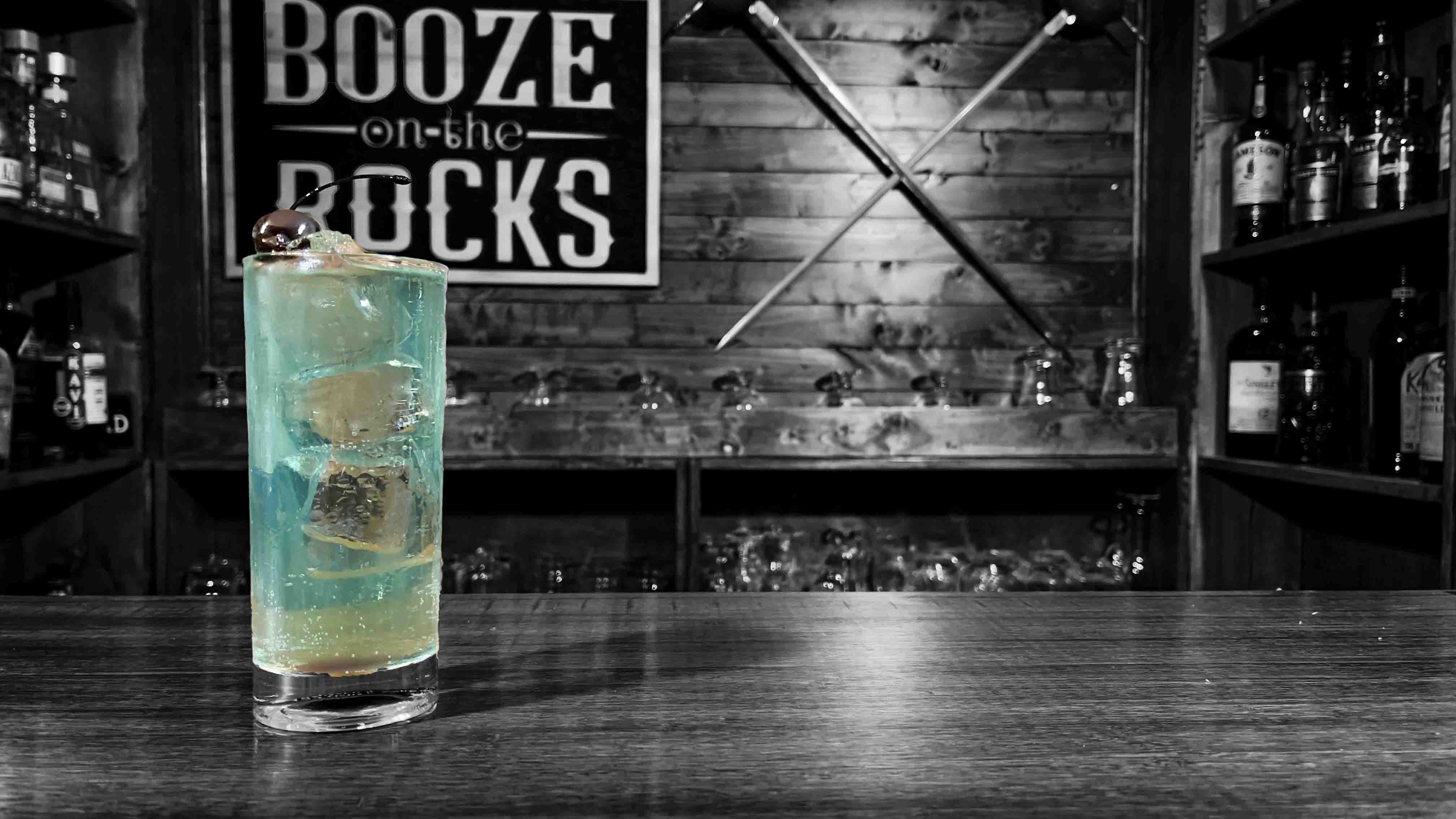 Blue Angel Highball | Booze on the Rocks
